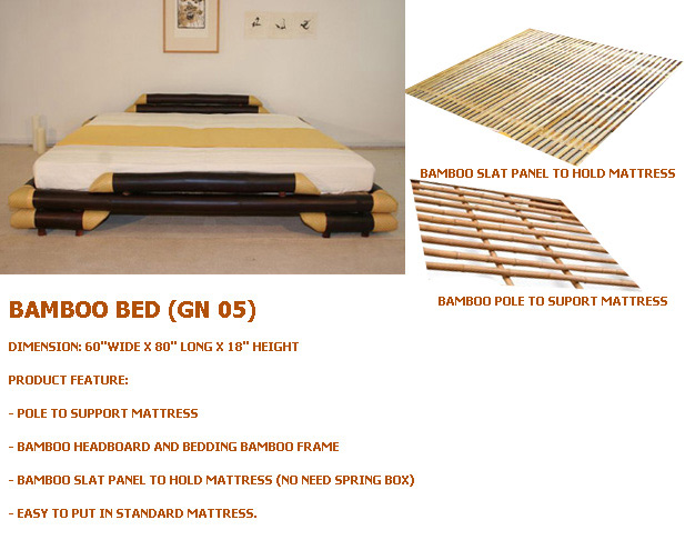 Bamboo Bed - Bamboo Furniture